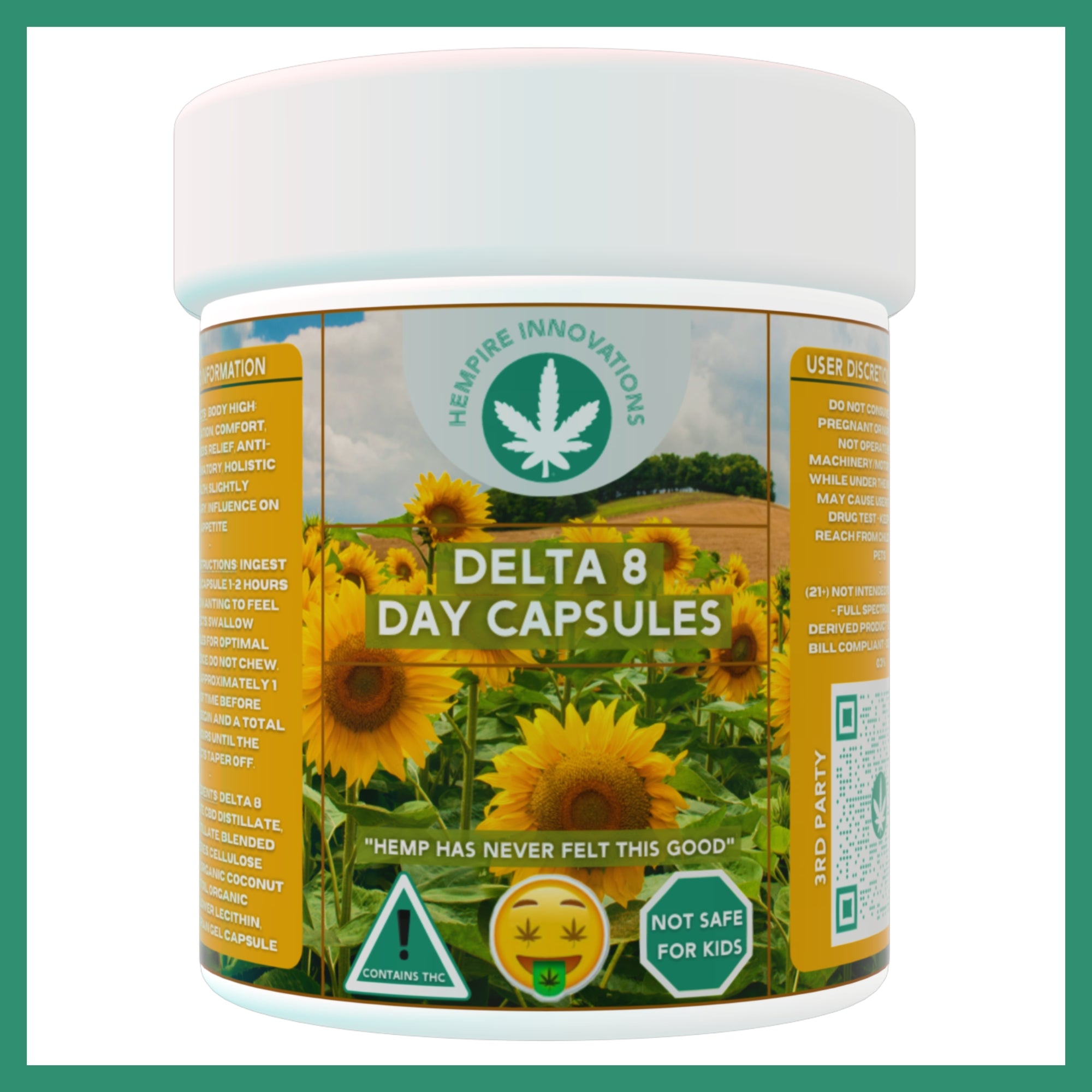 Delta 8 Day Capsules | Delta 8 Wilmington, NC | CBD | CBG – Hempire ...