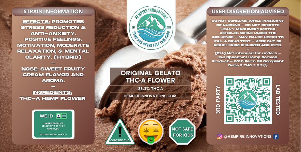 Gelato THCA Flower | THCA Wilmington NC | THC-A Delivery – Hempire ...